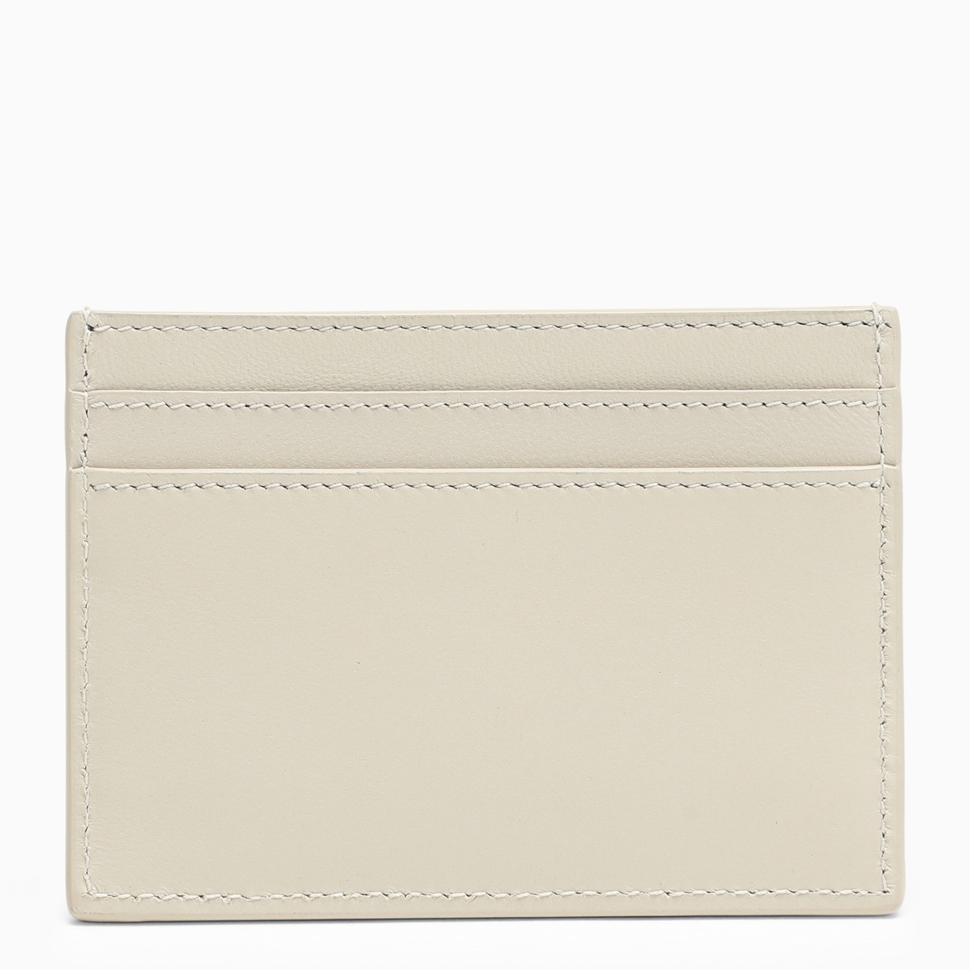 Saint Laurent Cassandre cream leather card holder | TheDoubleF