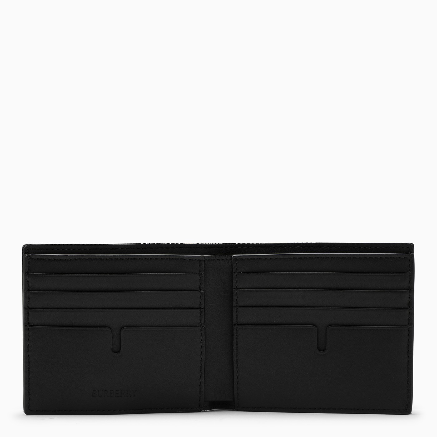 Burberry Black/White Check Fabric Billfold Wallet | TheDoubleF