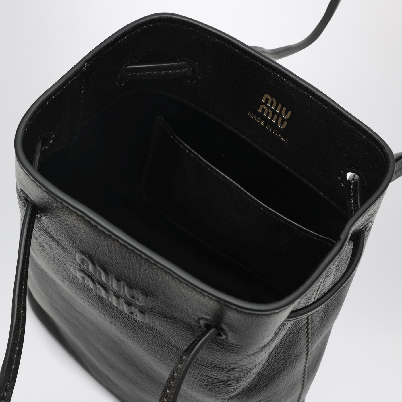 Miu Miu Brown nappa pouch | TheDoubleF