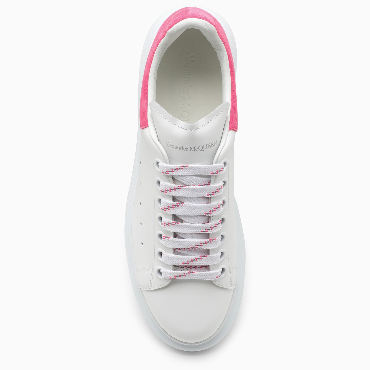 Alexander McQueen Sneaker Oversize bianca e rosa | TheDoubleF