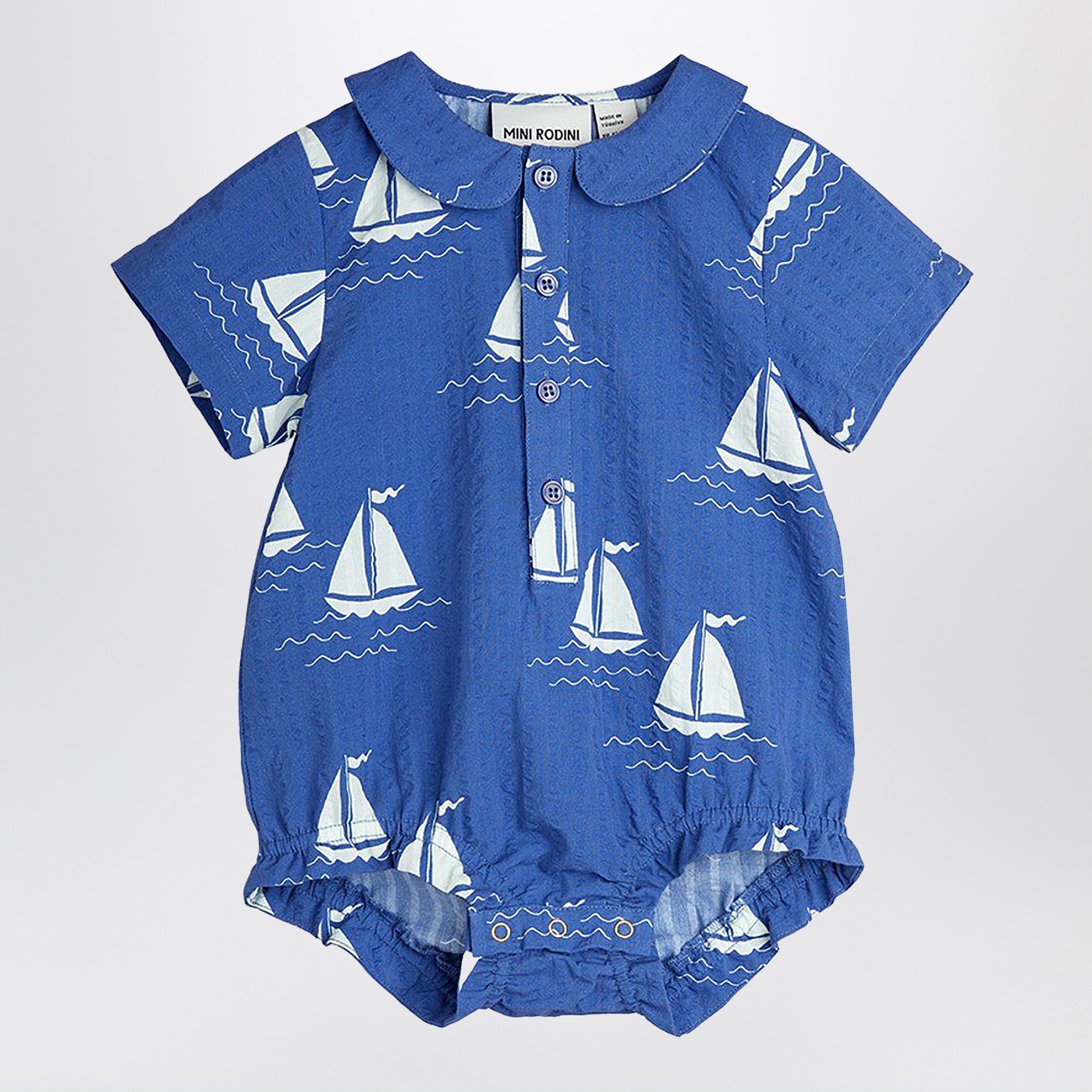 Mini Rodini Blue bodysuit with sailboats | TheDoubleF