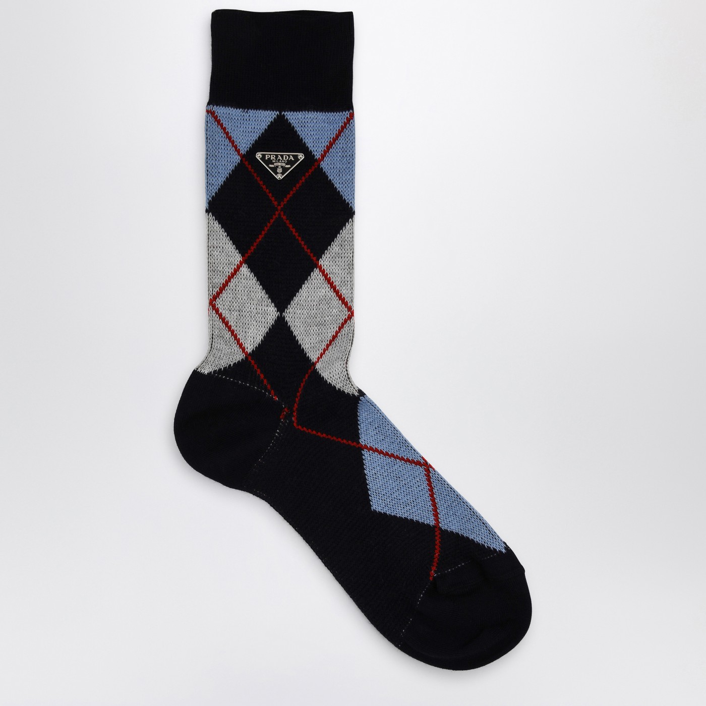 Prada Blue socks with Argyle pattern | TheDoubleF
