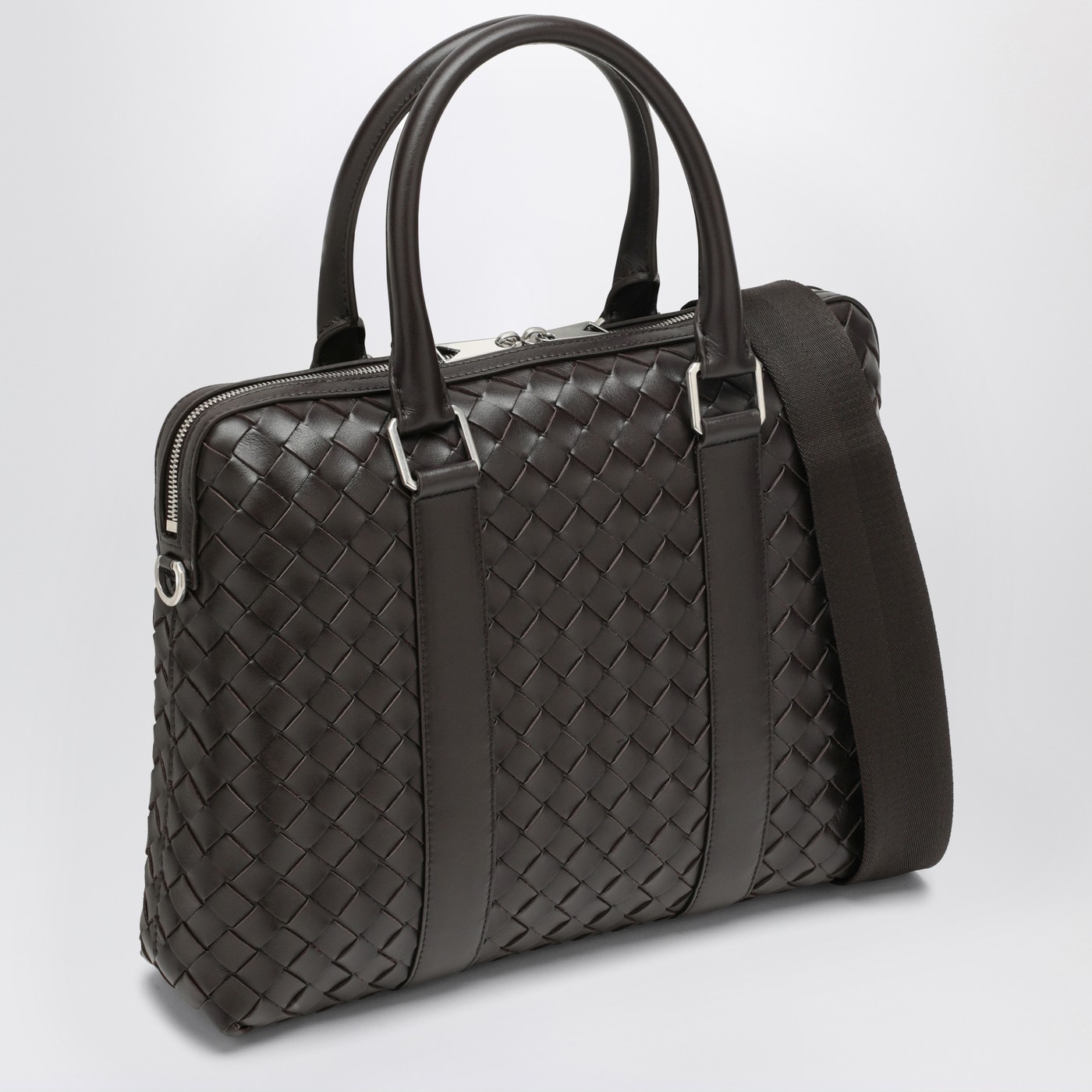 Bottega Veneta Intrecciato Brown small Business Bag | TheDoubleF