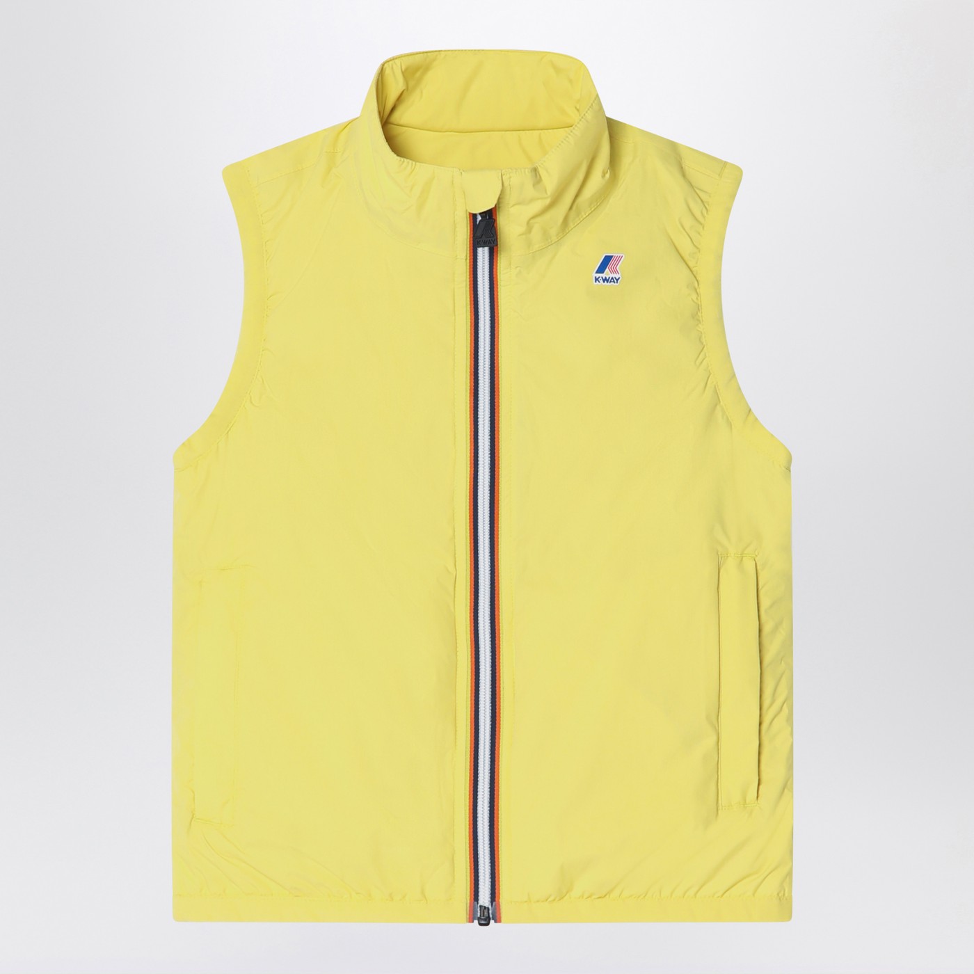 K-Way Yellow waterproof nylon vest | TheDoubleF