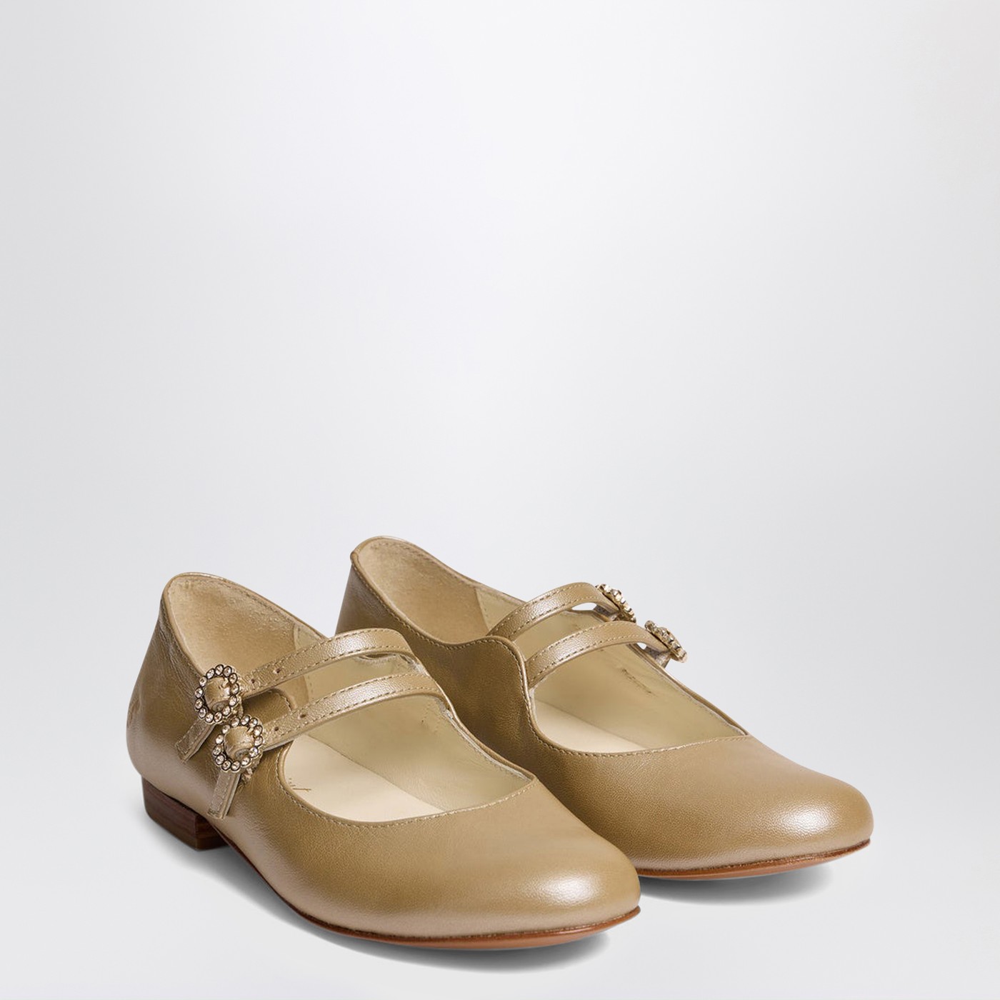Bonpoint Golden Tam leather ballerina | TheDoubleF