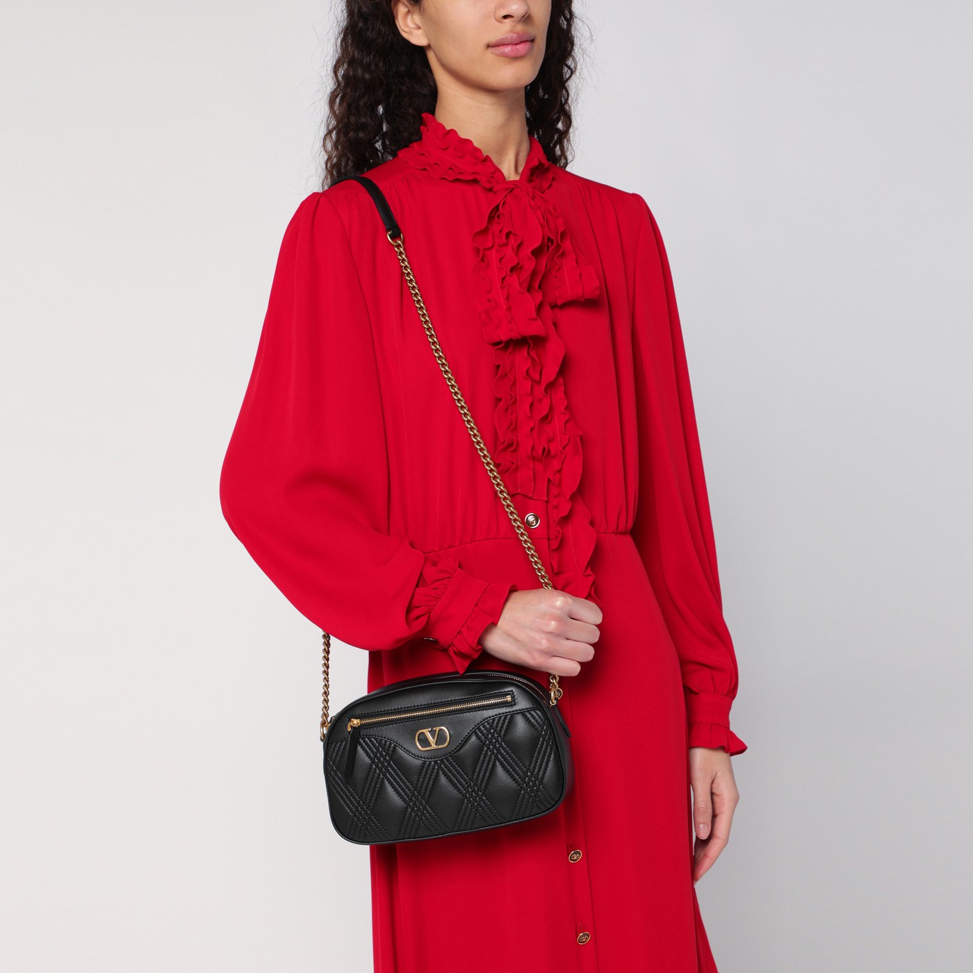 Valentino Garavani Quiltie 67 chain bag black | TheDoubleF