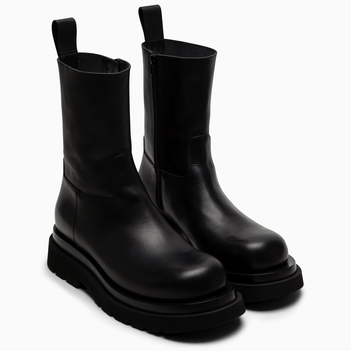 Bottega Veneta Lug black leather boot | TheDoubleF