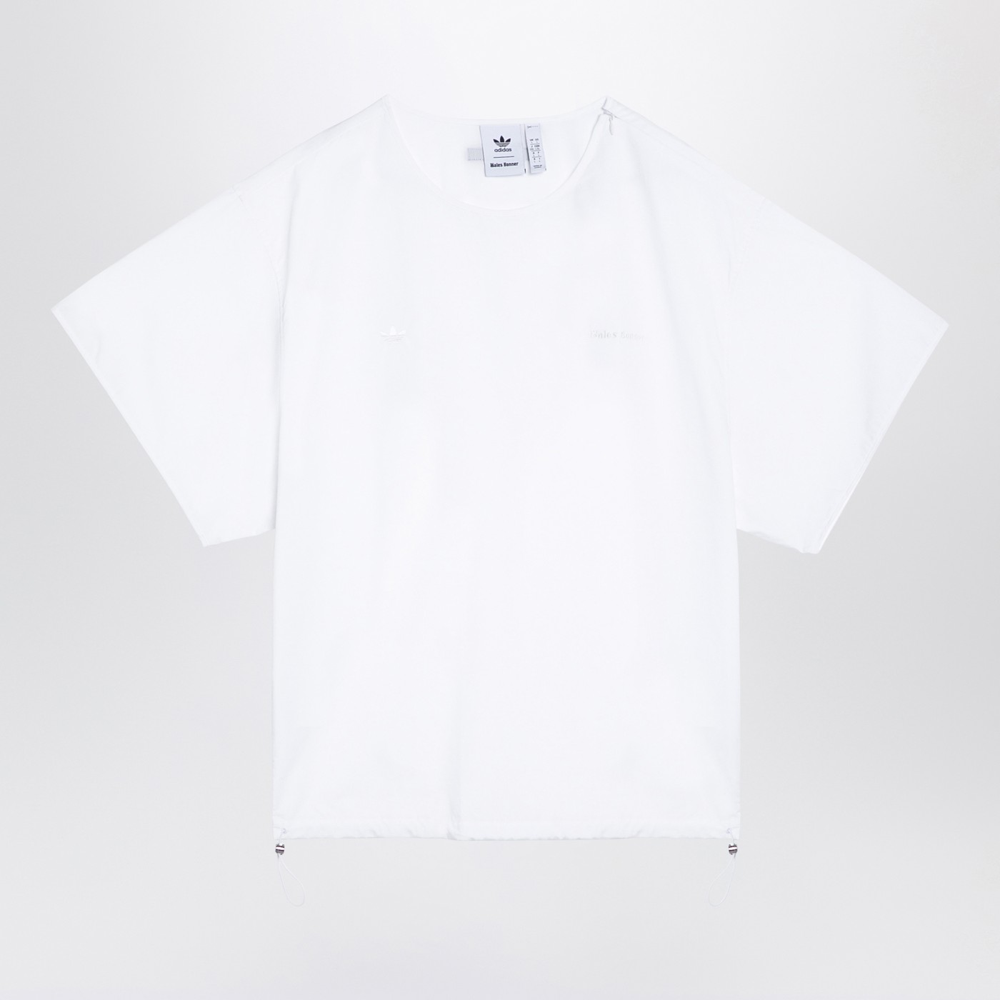 adidas by Wales Bonner White cotton T-shirt with drawstring | TheDoubleF