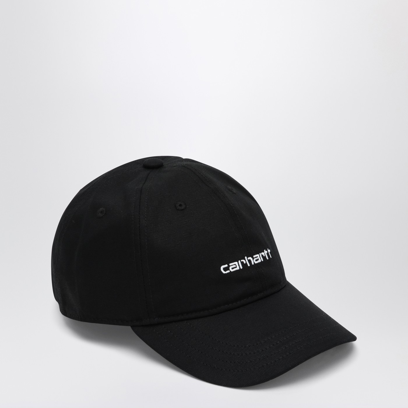 Carhartt WIP Canvas Script Cap Black | TheDoubleF