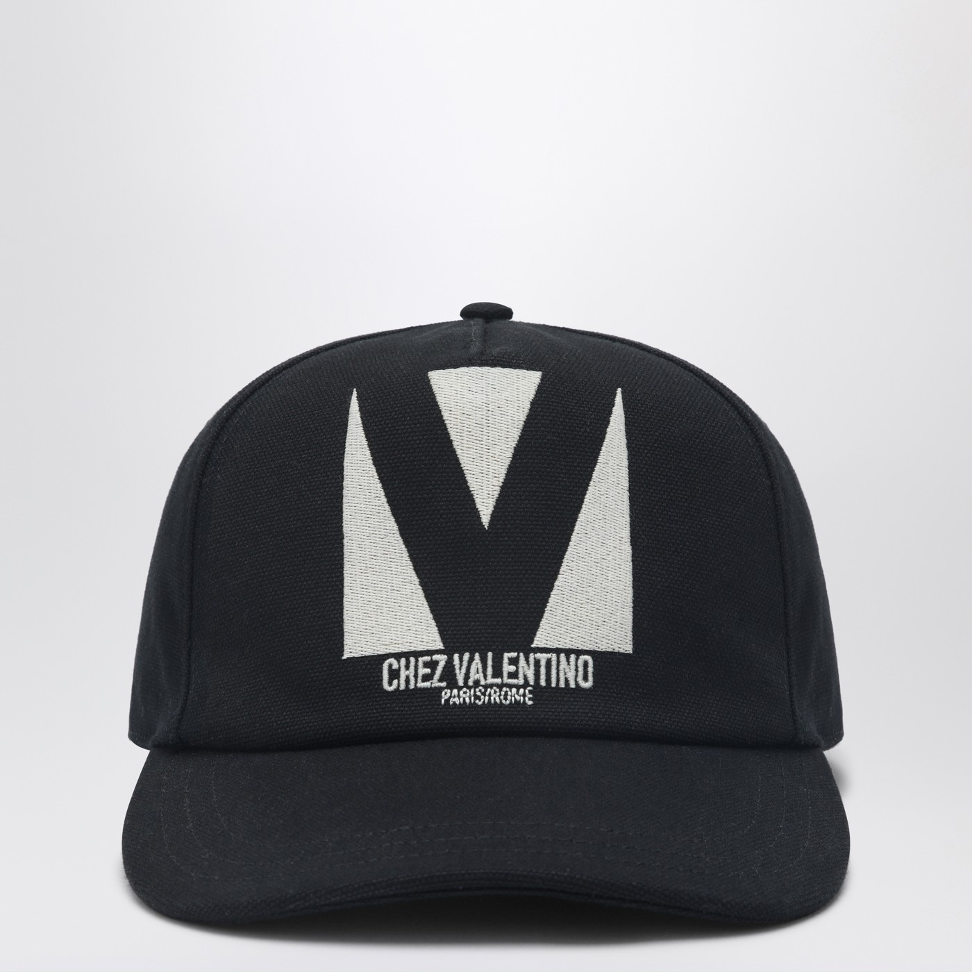 Valentino Garavani Chez Valentino black baseball cap | TheDoubleF