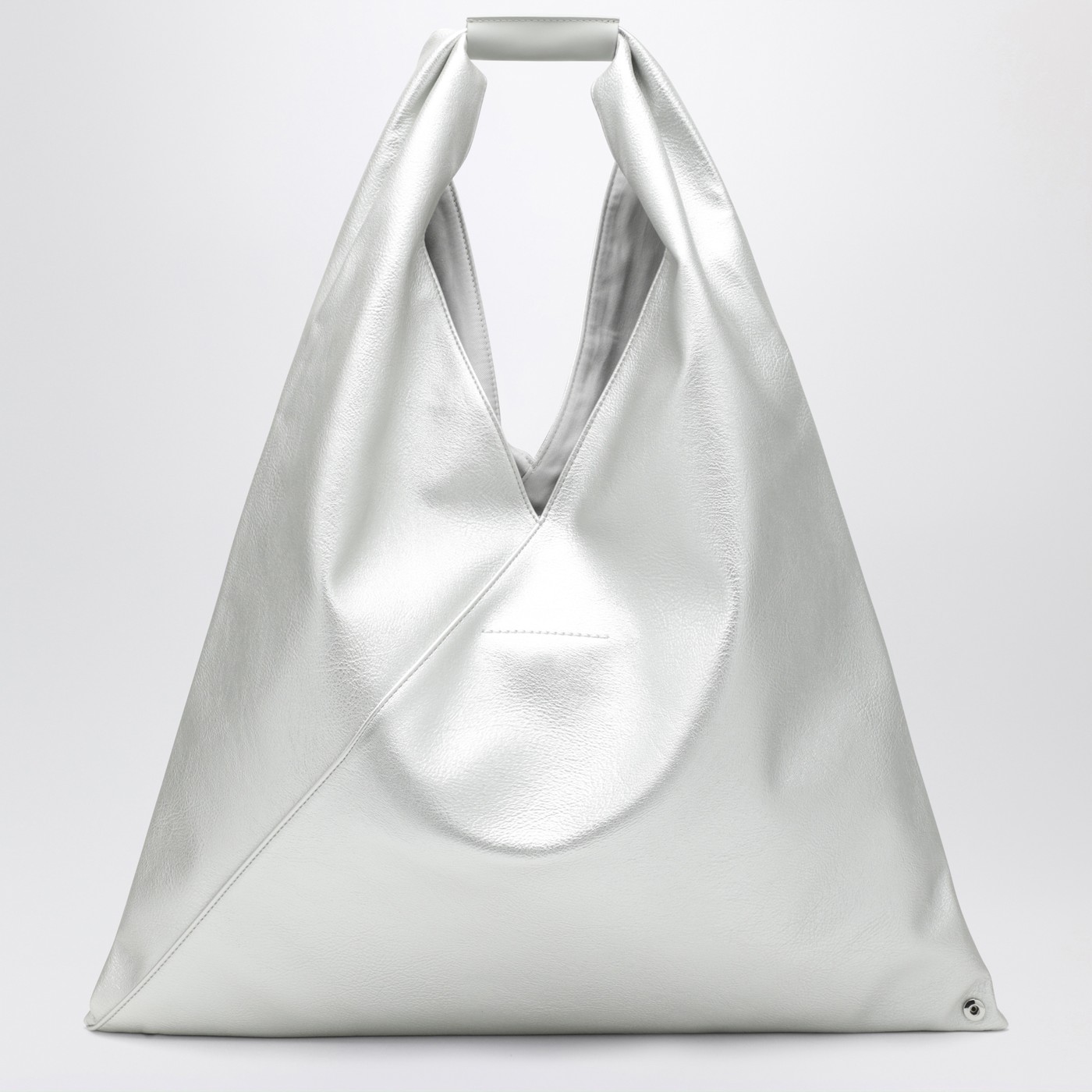 MM6 Maison Margiela Sac Japanese taille moyenne en éco-cuir argenté ...
