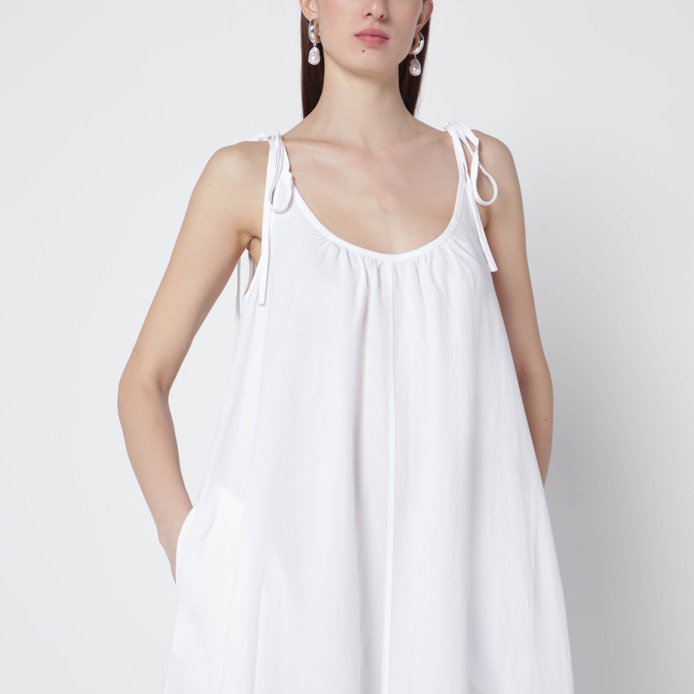 ANINE BING White linen-blend dress | TheDoubleF