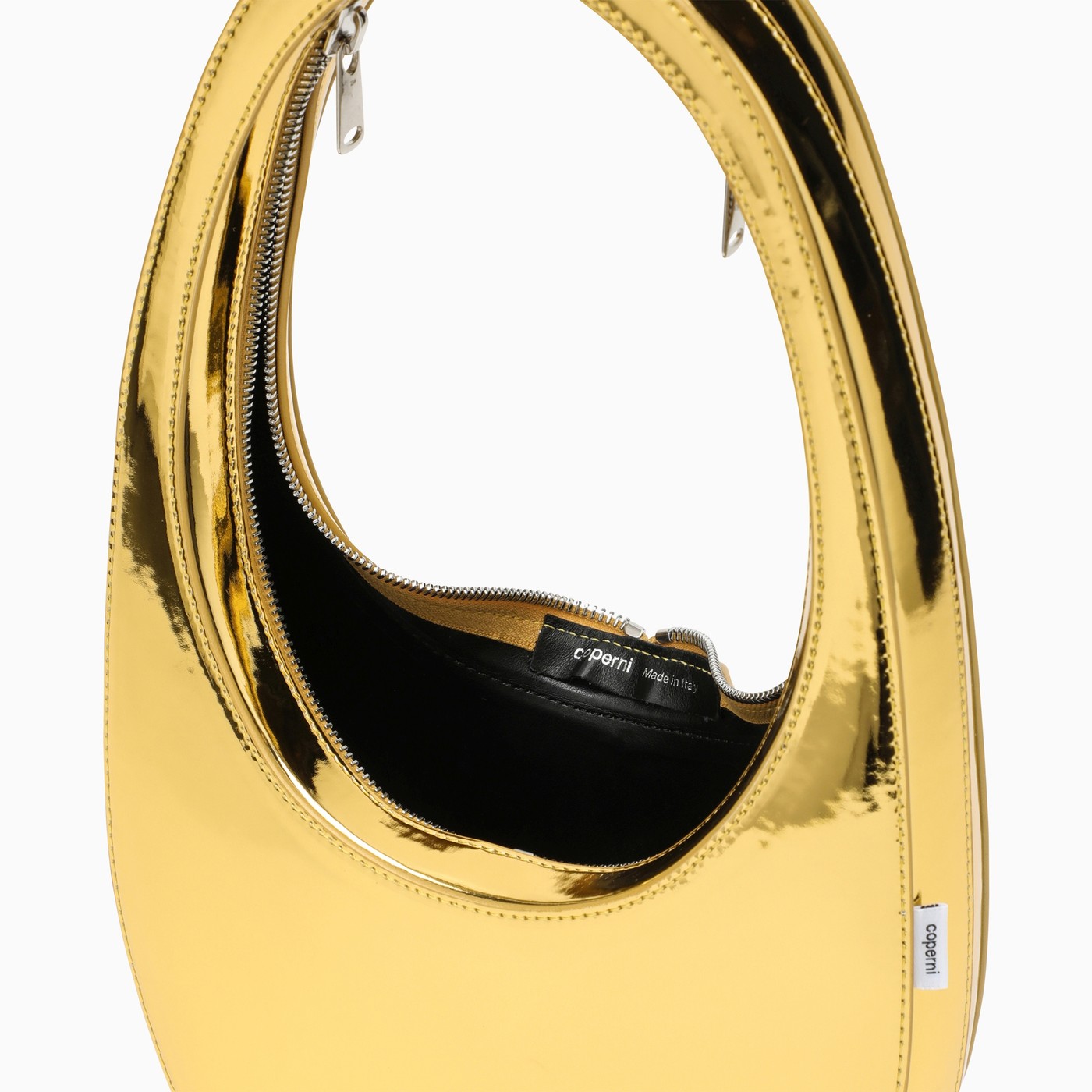 COPERNI Gold patent leather Swipe Bag | TheDoubleF