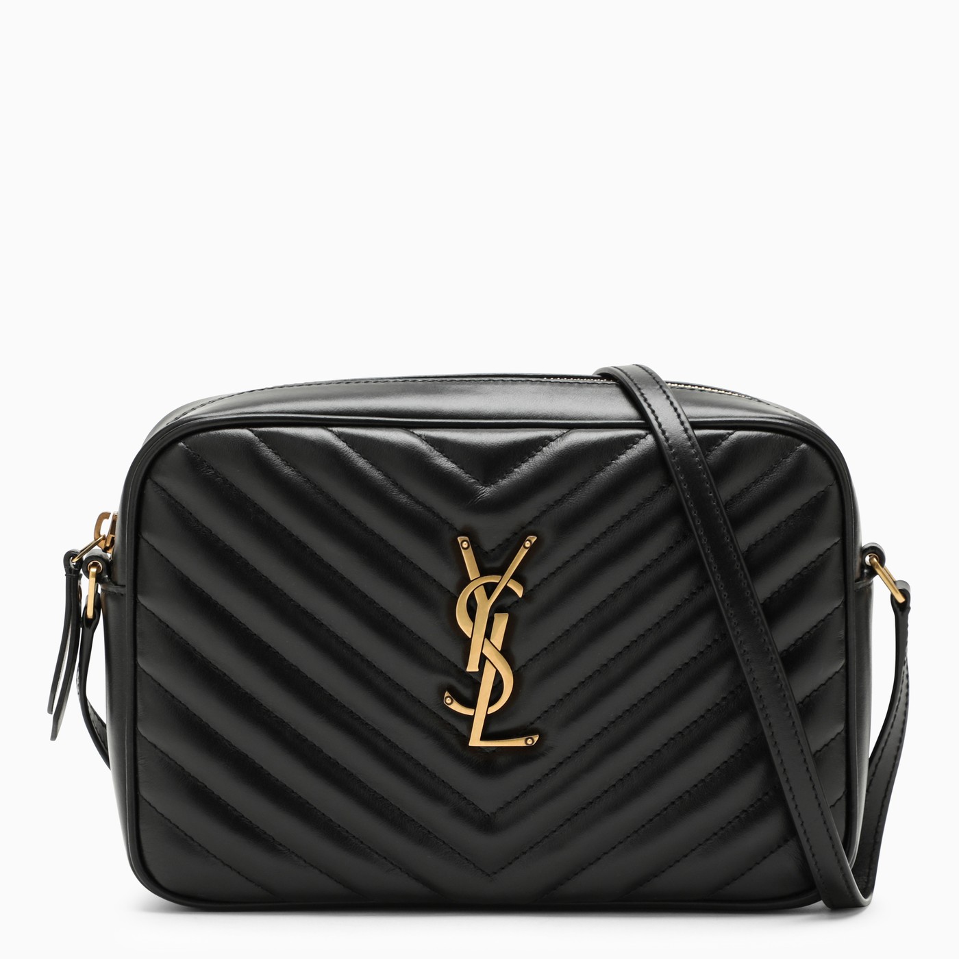 Saint Laurent Borsa Lou nera in pelle trapuntata | TheDoubleF
