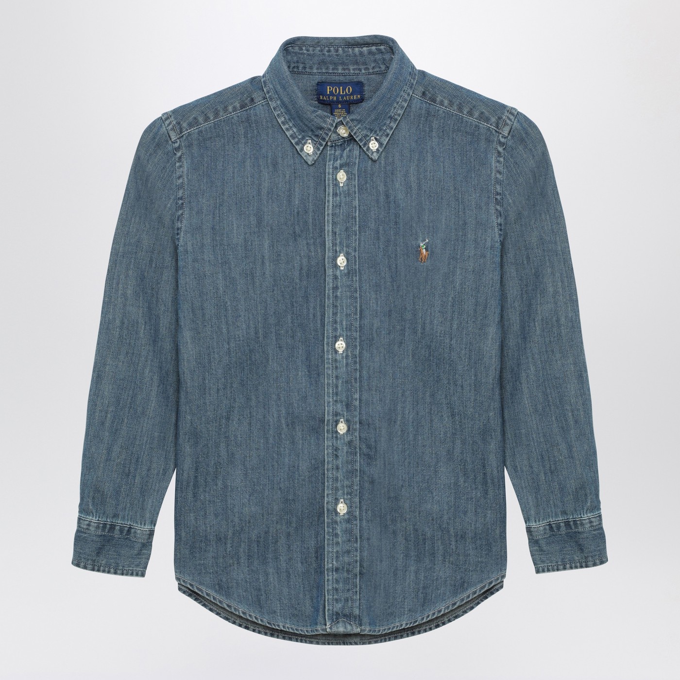 Polo Ralph Lauren Blue denim button-down shirt | TheDoubleF