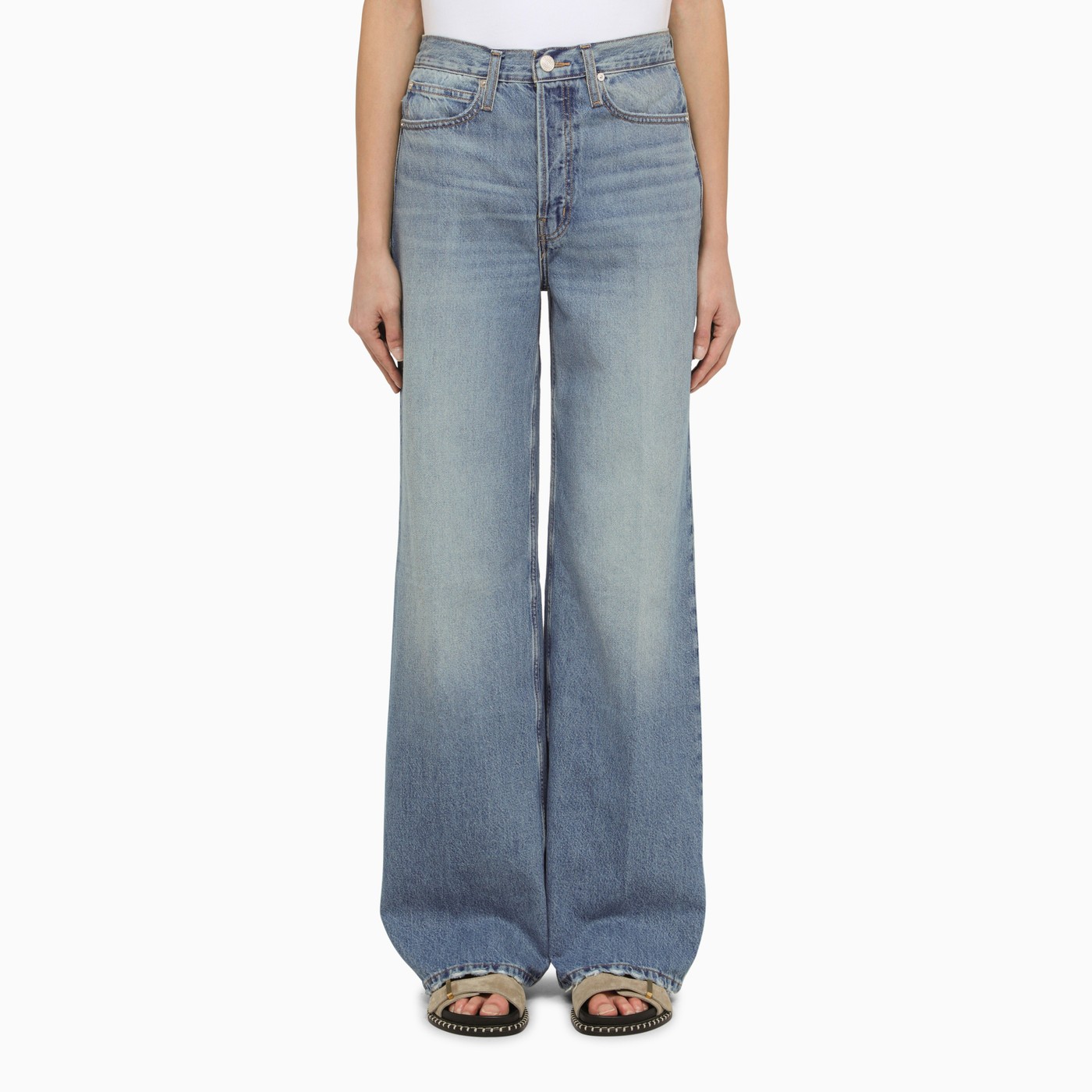 Frame Wide-leg jeans 1978 light blue denim | TheDoubleF