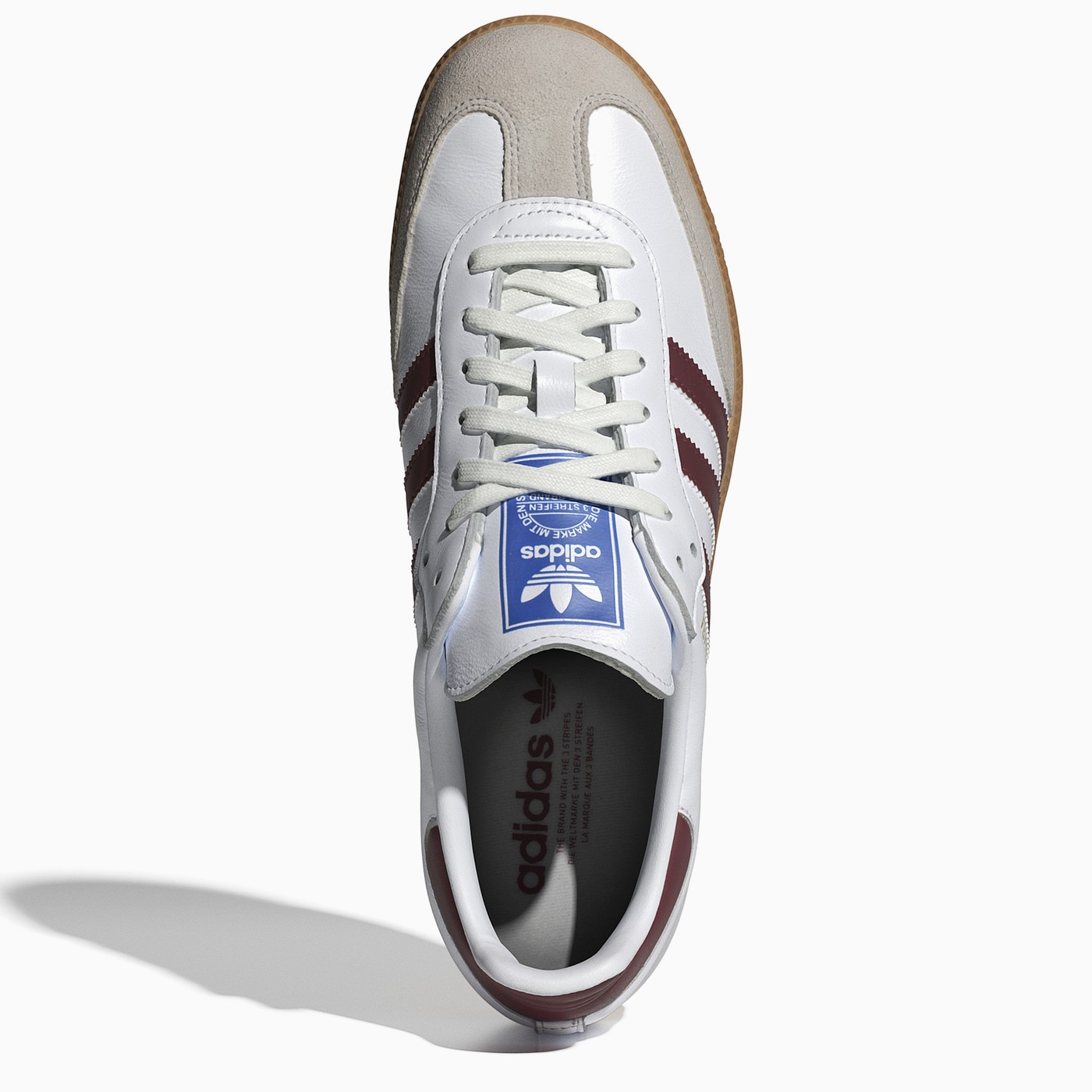 adidas Originals Low Samba OG white/burgundy trainer | TheDoubleF