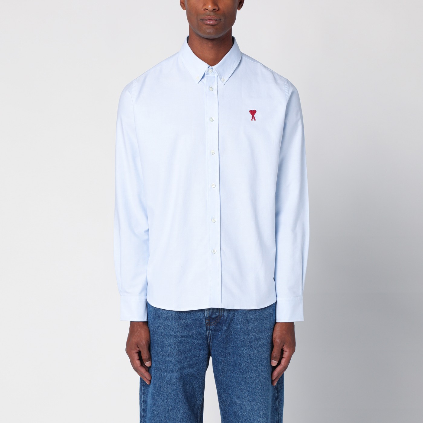 Ami Paris Light blue Ami de Coeur shirt | TheDoubleF