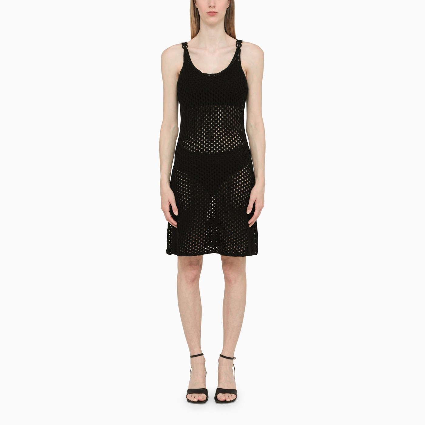 Chloé Short black perforated dress | TheDoubleF