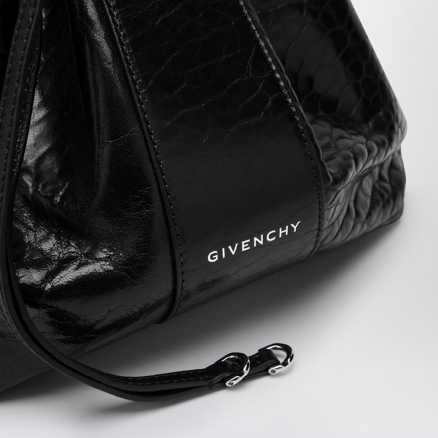 Givenchy Pumpkin medium bag in black cracked patent leather | TheDoubleF