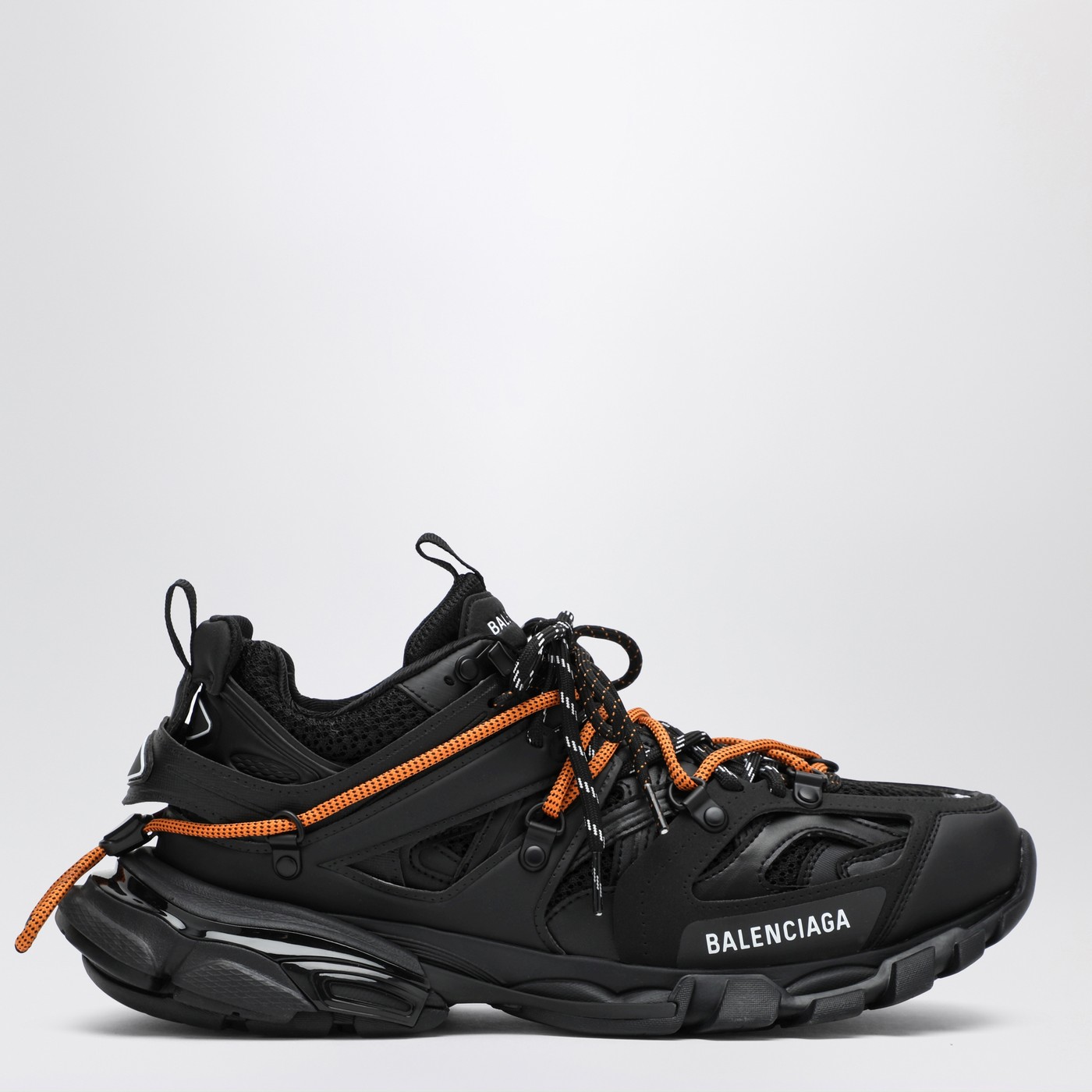 Balenciaga Black/Orange Sneaker Track Trail Laces | TheDoubleF