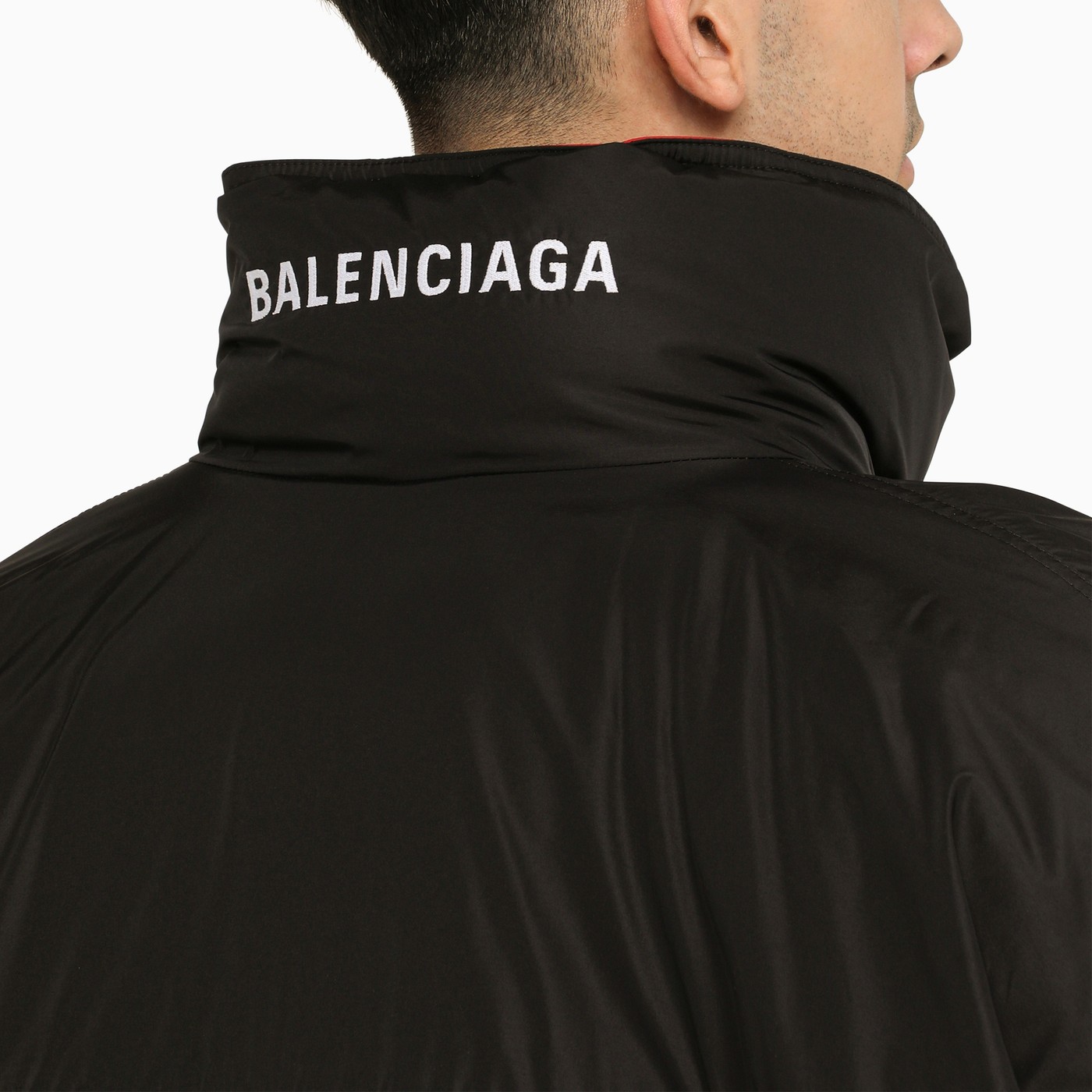 Balenciaga Balenciaga black nylon wrap parka | TheDoubleF