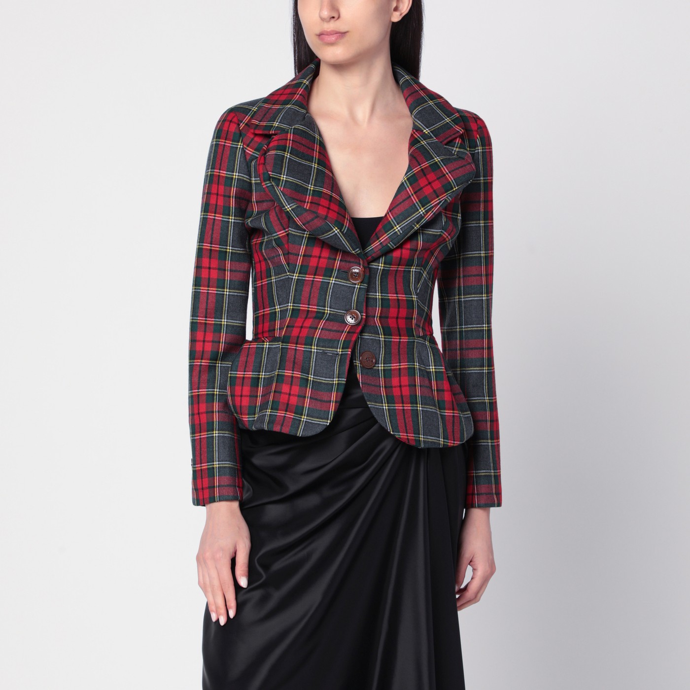 Vivienne Westwood Drunken jacket with tartan wool pattern | TheDoubleF