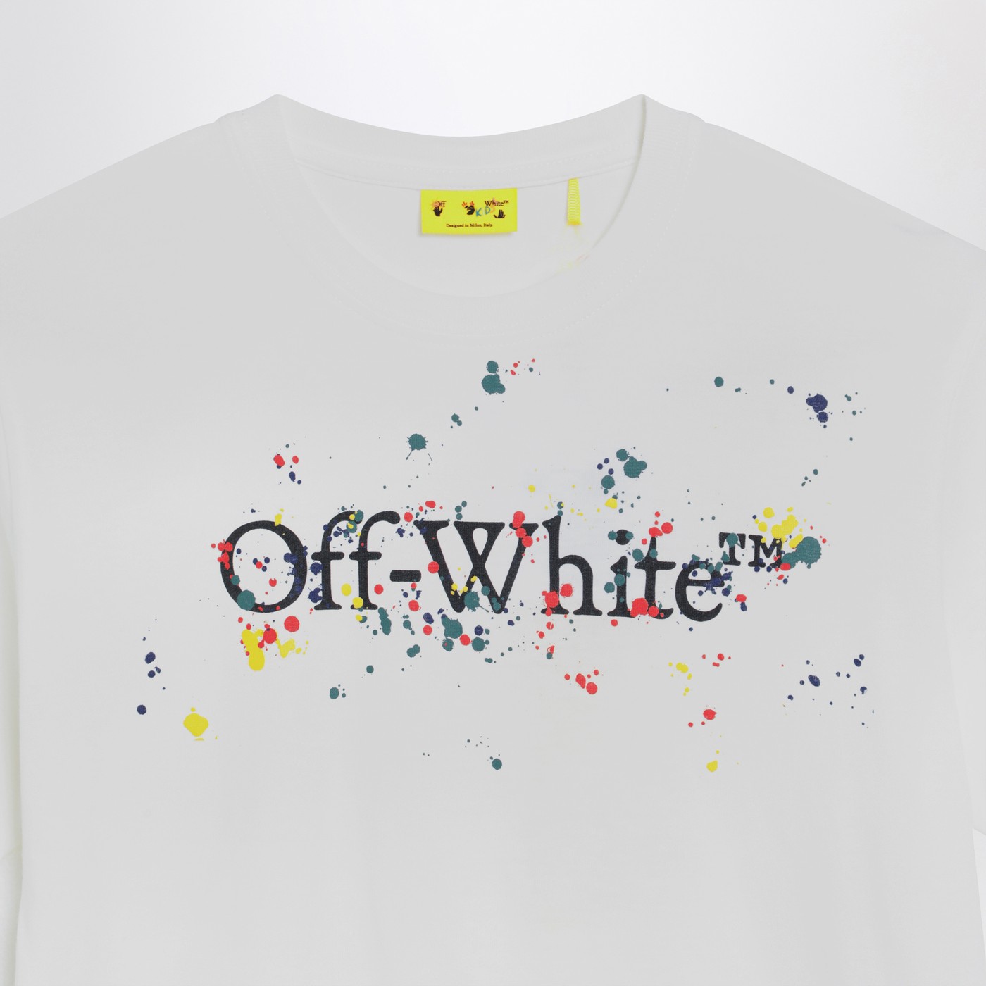Off-White™ T-shirt Big Bookish Splat Logo bianca | TheDoubleF