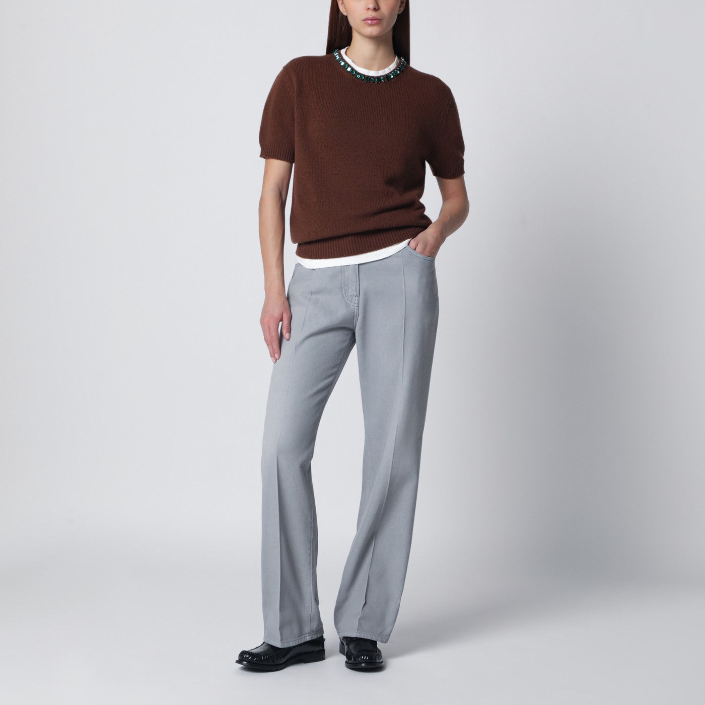 Prada Graue Jeans aus gewaschenem Denim | TheDoubleF