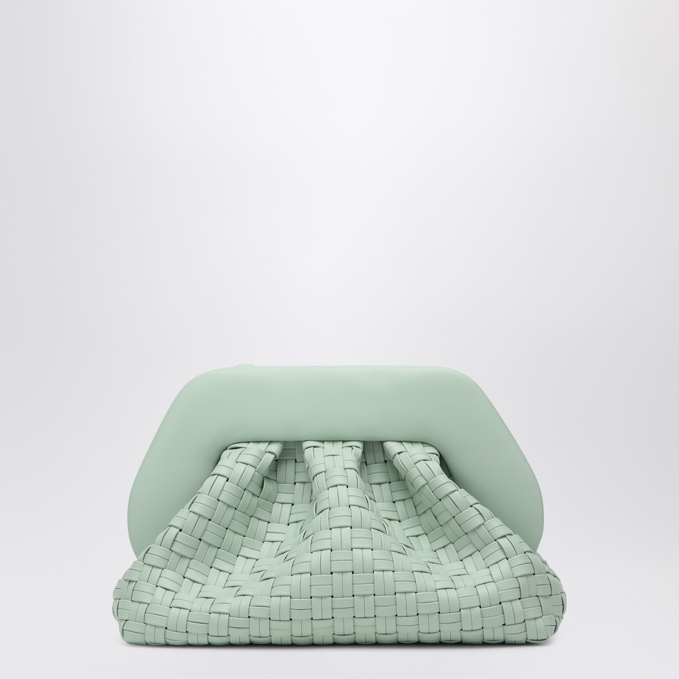 THEMOIRè Clutch Tia ice color in woven eco leather | TheDoubleF