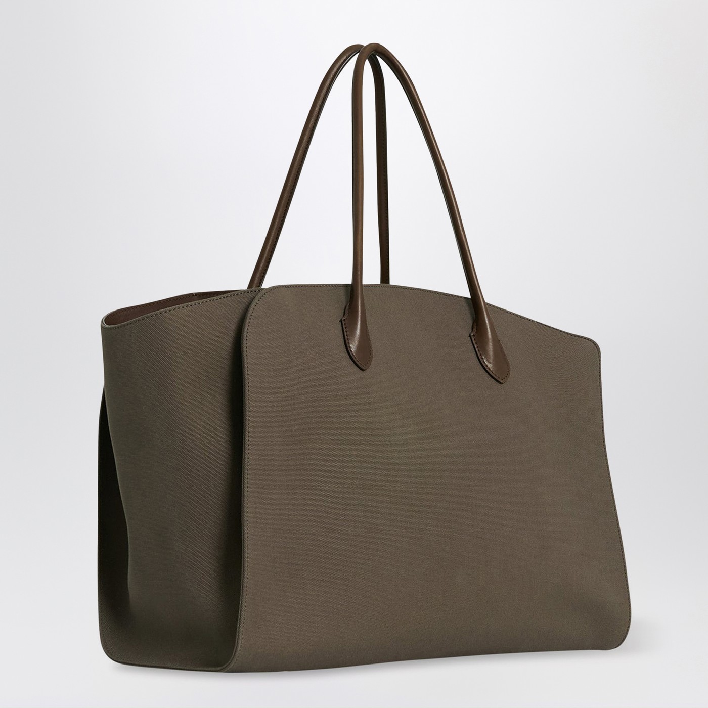 The Row Marlo bag 17 in dove color cotton | TheDoubleF