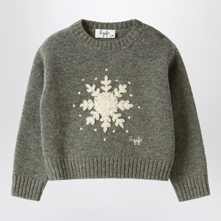 grey snowflake jumper