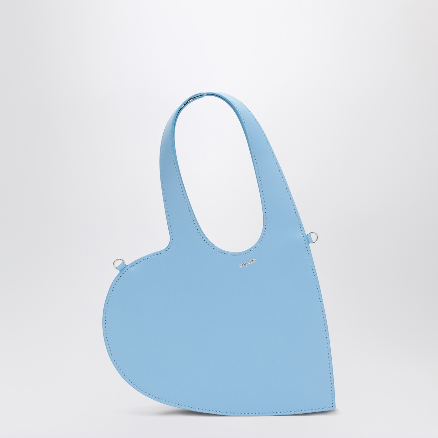 Coperni Mini Heart bag in light blue leather | TheDoubleF
