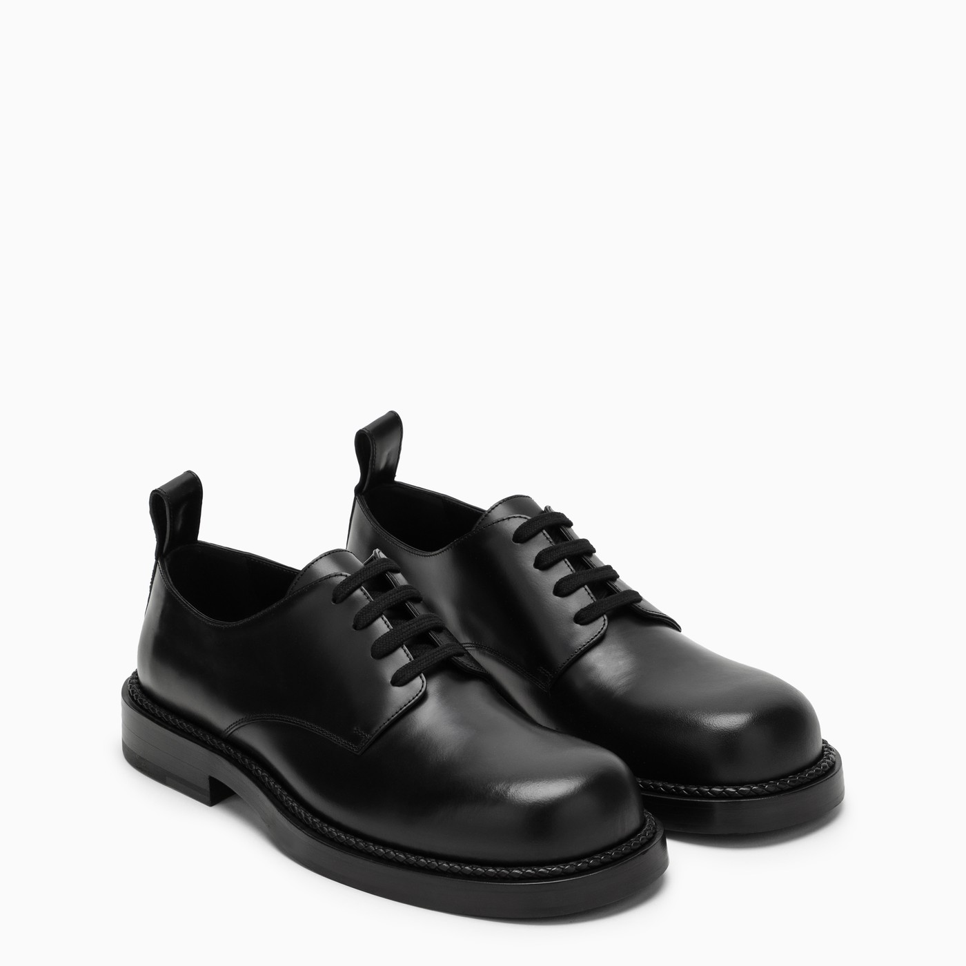 Bottega Veneta Black leather lace-up | TheDoubleF