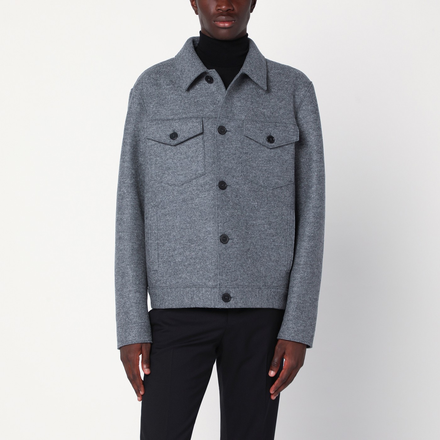 Harris Wharf London Light grey wool jacket | TheDoubleF