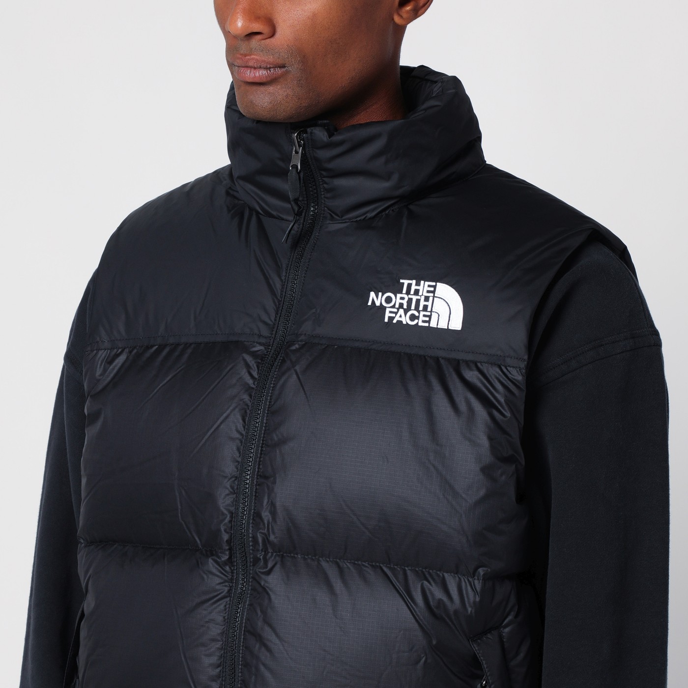 The North Face Black padded waistcoat with logo | TheDoubleF