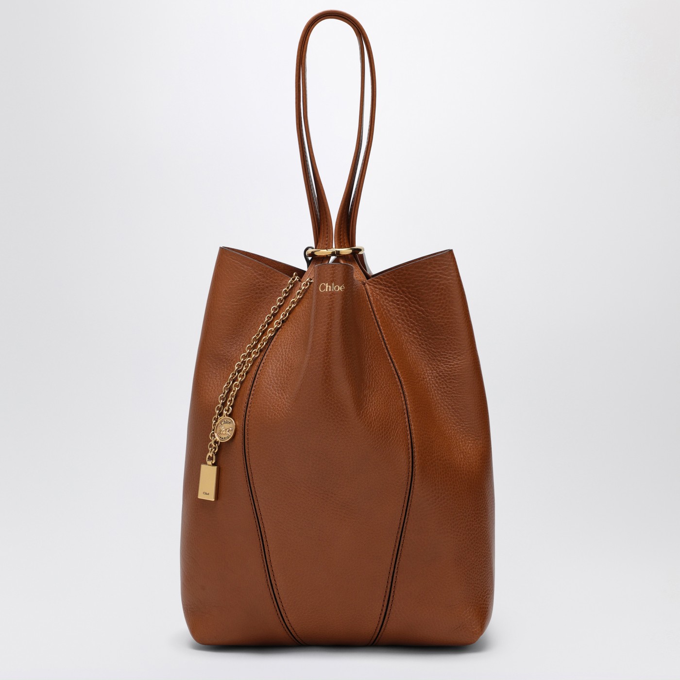 Chloé Chloé Spin brown medium Tote Bag | TheDoubleF