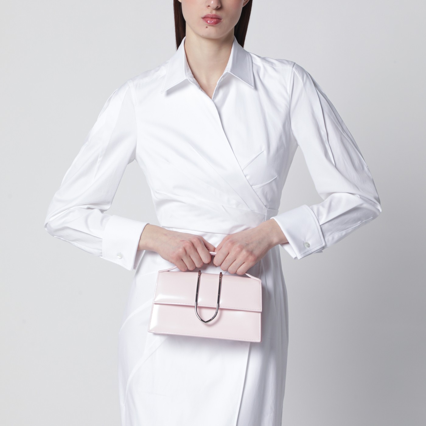 JACQUEMUS Le Grand Bambino light pink bag | TheDoubleF