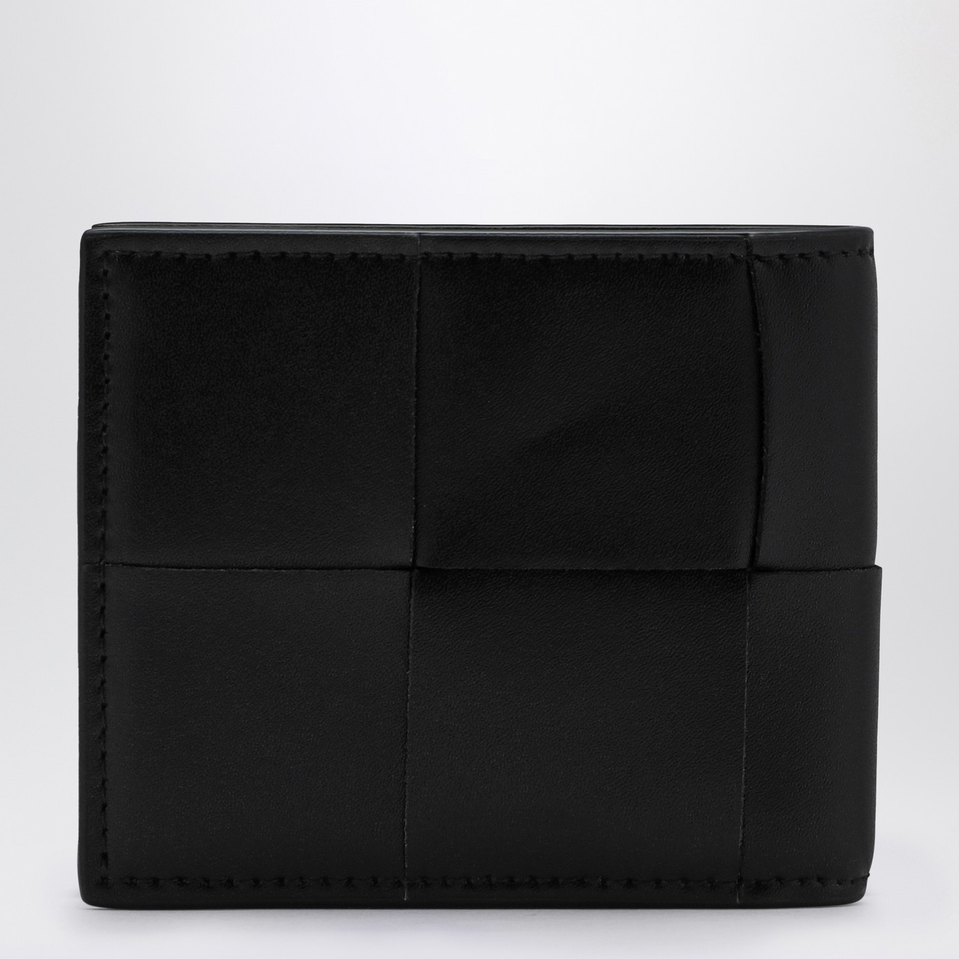Bottega Veneta Black Braided Bi-Fold Cassette Wallet | TheDoubleF