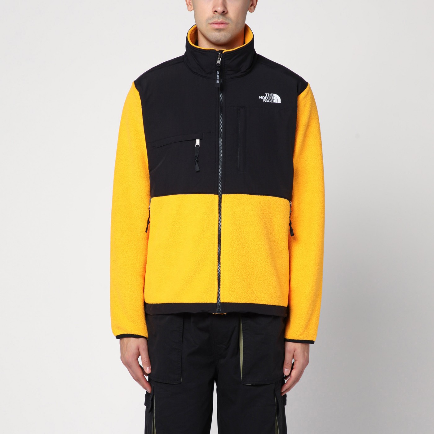 The North Face Retro Denali black/yellow jacket | TheDoubleF