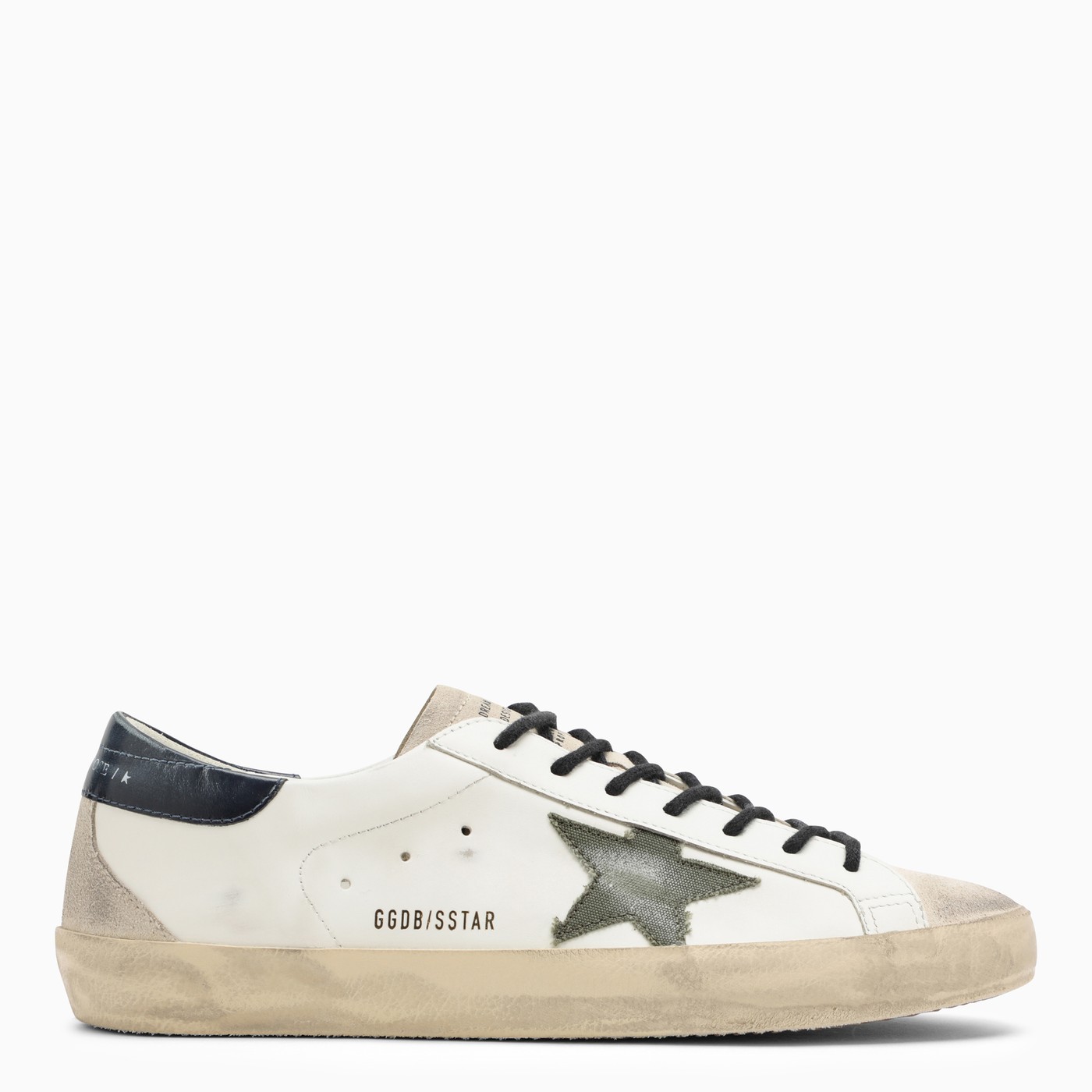 Golden Goose White/blue/green Super-Star trainer | TheDoubleF